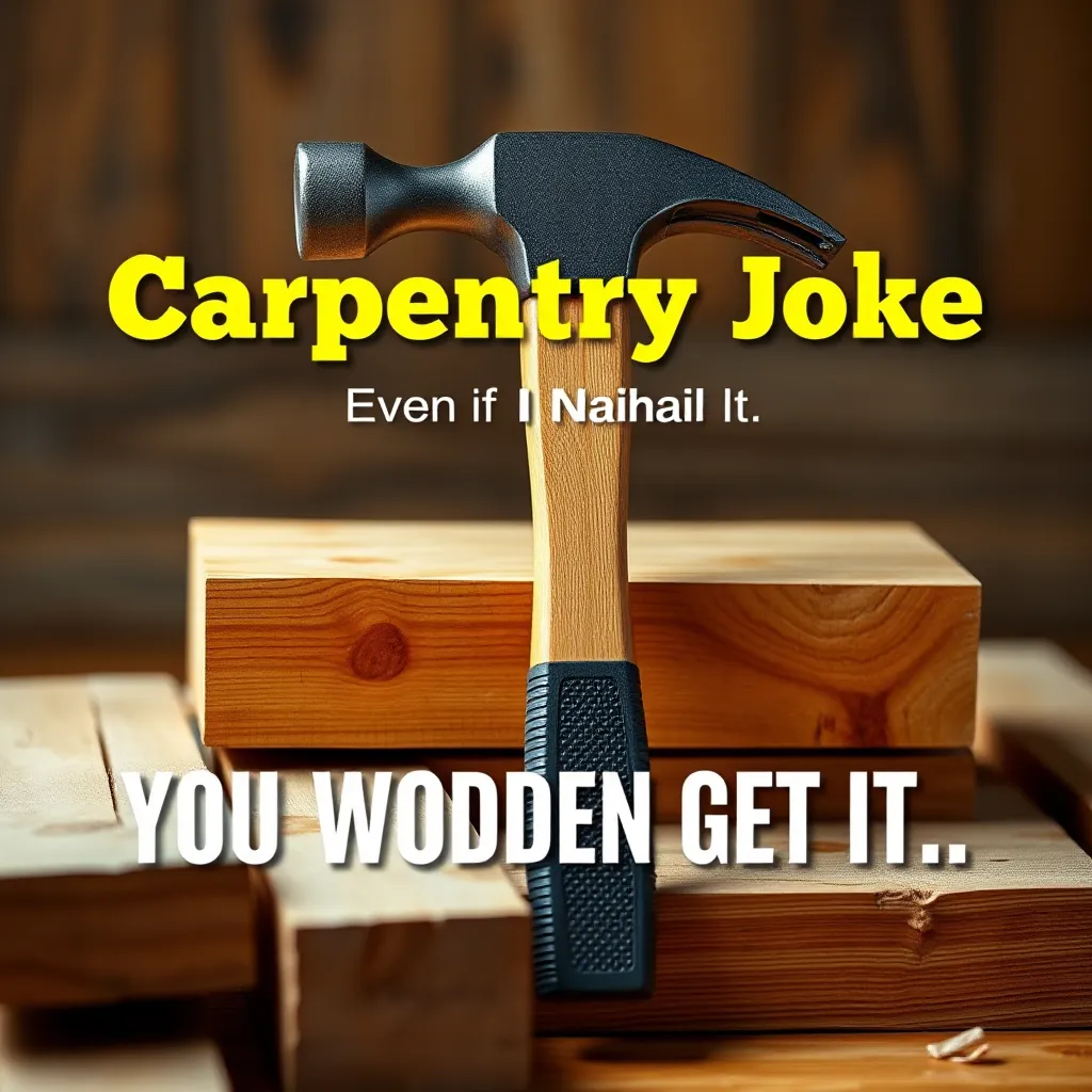 Carpentry Joke: Even If I Nail It, You Wooden Get It : MysteryLores