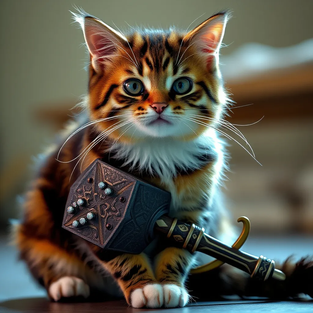 Cat With Unusual Fur Pattern Resembles Mjolnir : MysteryLores