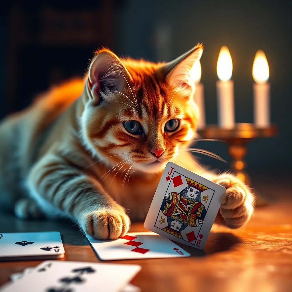 Cat's Playful Card Trick: A Reading Adventure : MysteryLores