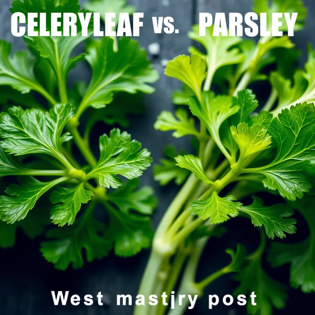 Confirming Celery Leaf vs. Parsley: What's the Difference? : MysteryLores
