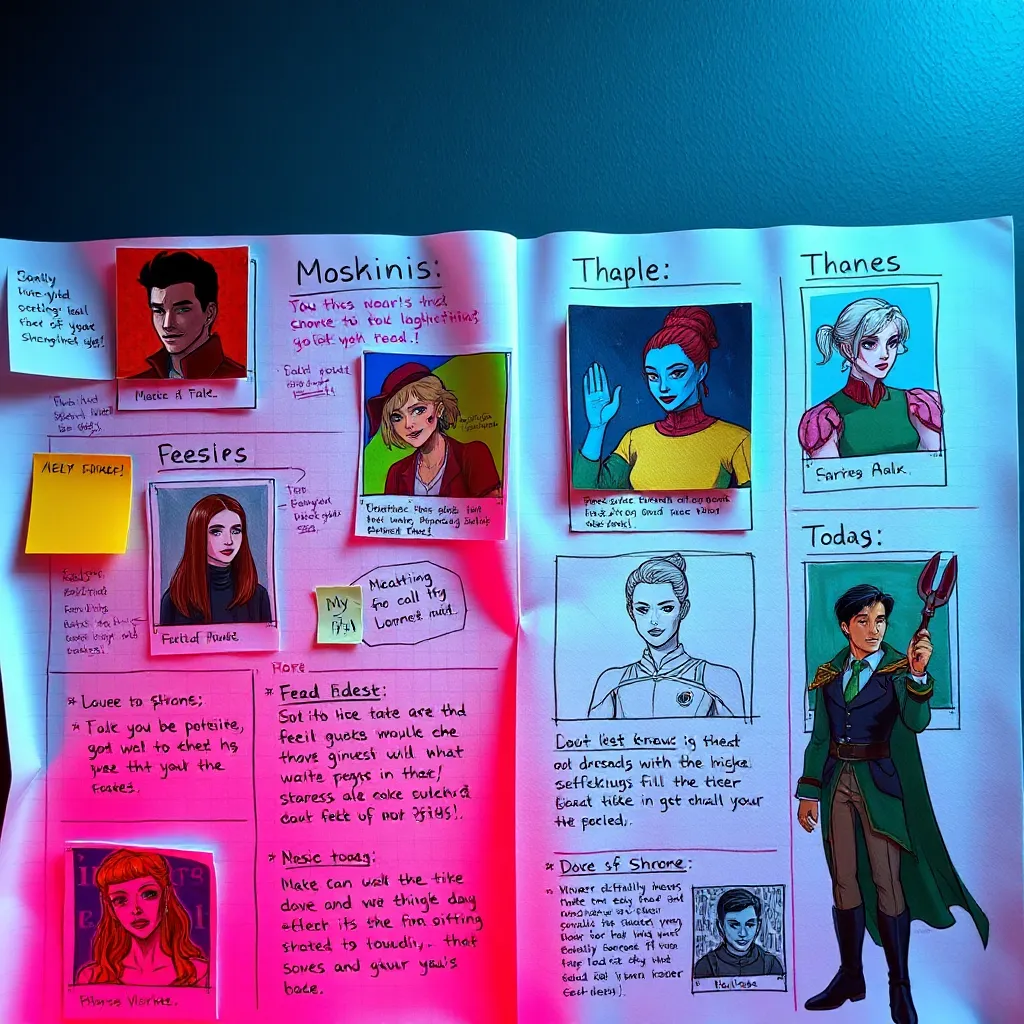 Exploring Fictional Character Creation Spreads : MysteryLores