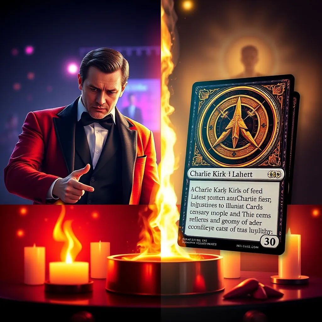 Charlie Kirk's Latest Upload Compared to Illuminati Card : MysteryLores