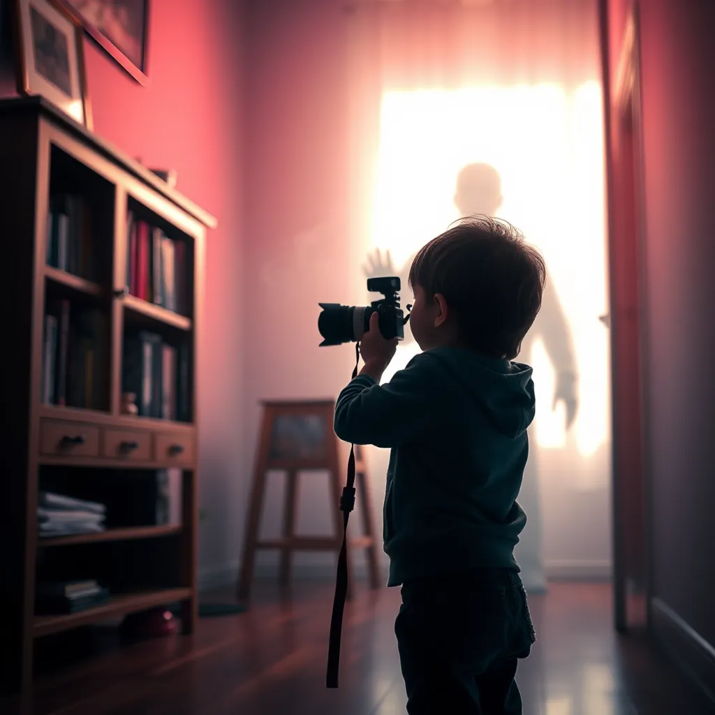Ghostly Figure Captured on Camera by Family Child : MysteryLores