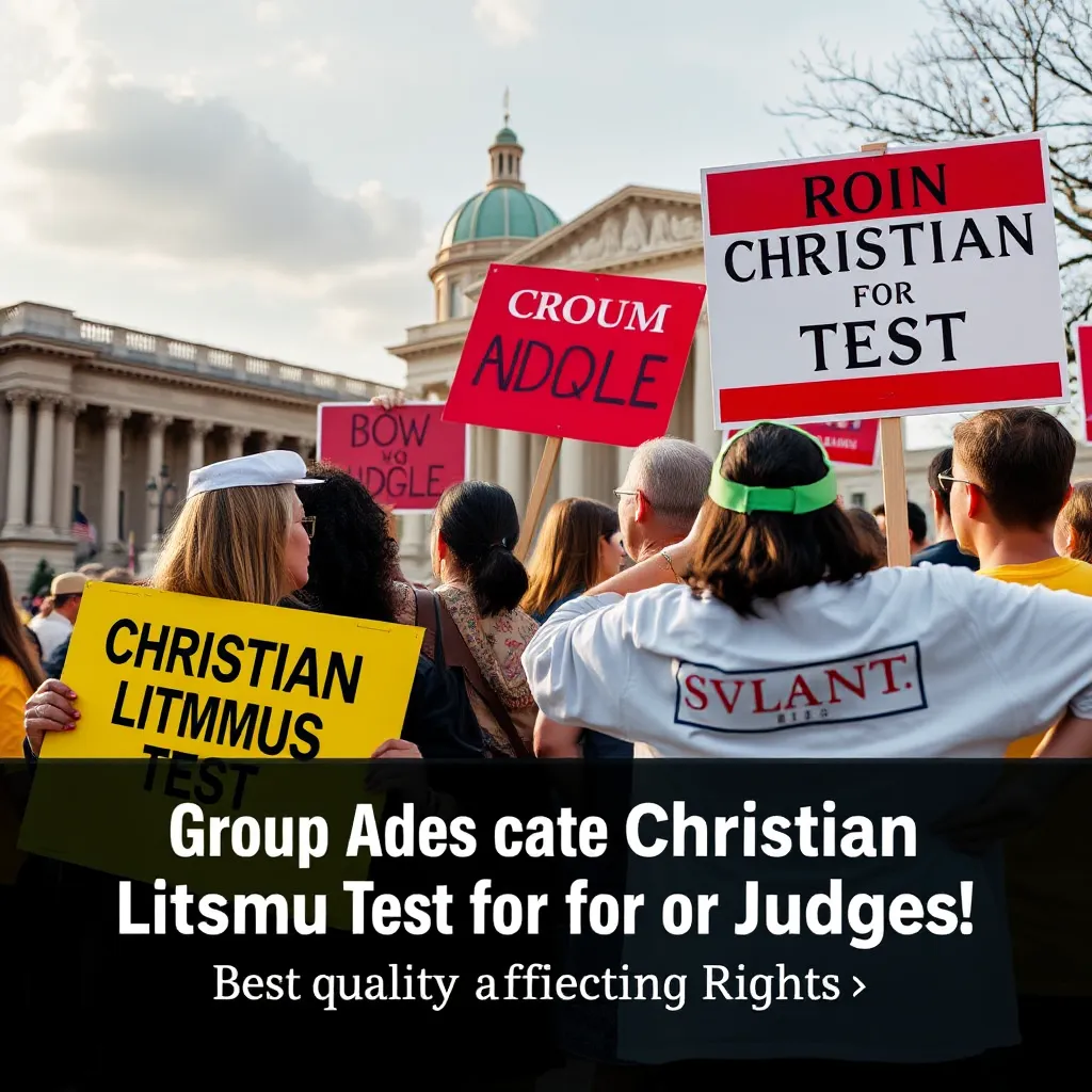 Group Advocates Christian Test for Judges Affecting Rights : MysteryLores