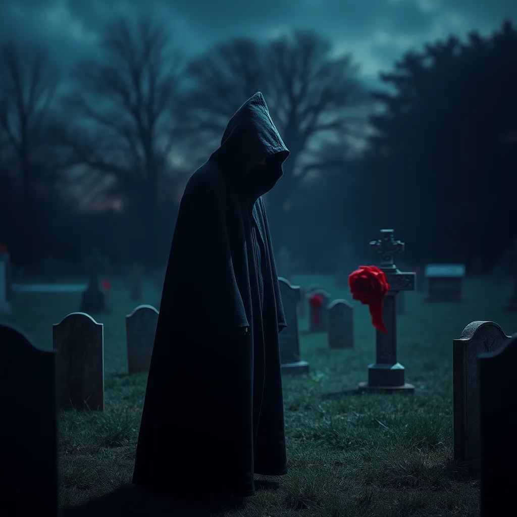 Mysterious Cloaked Figure Spotted in Local Cemetery : MysteryLores