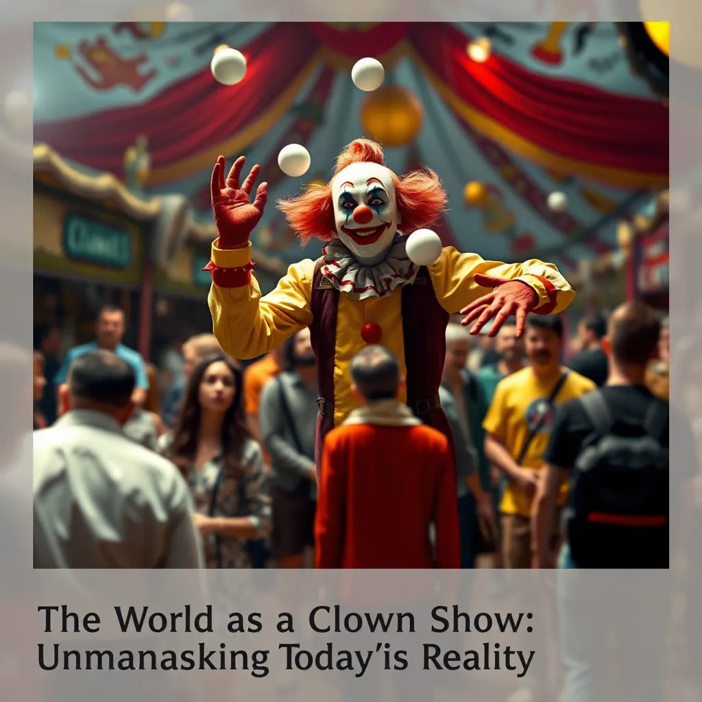 The World as a Clown Show: Unmasking Today's Reality : MysteryLores