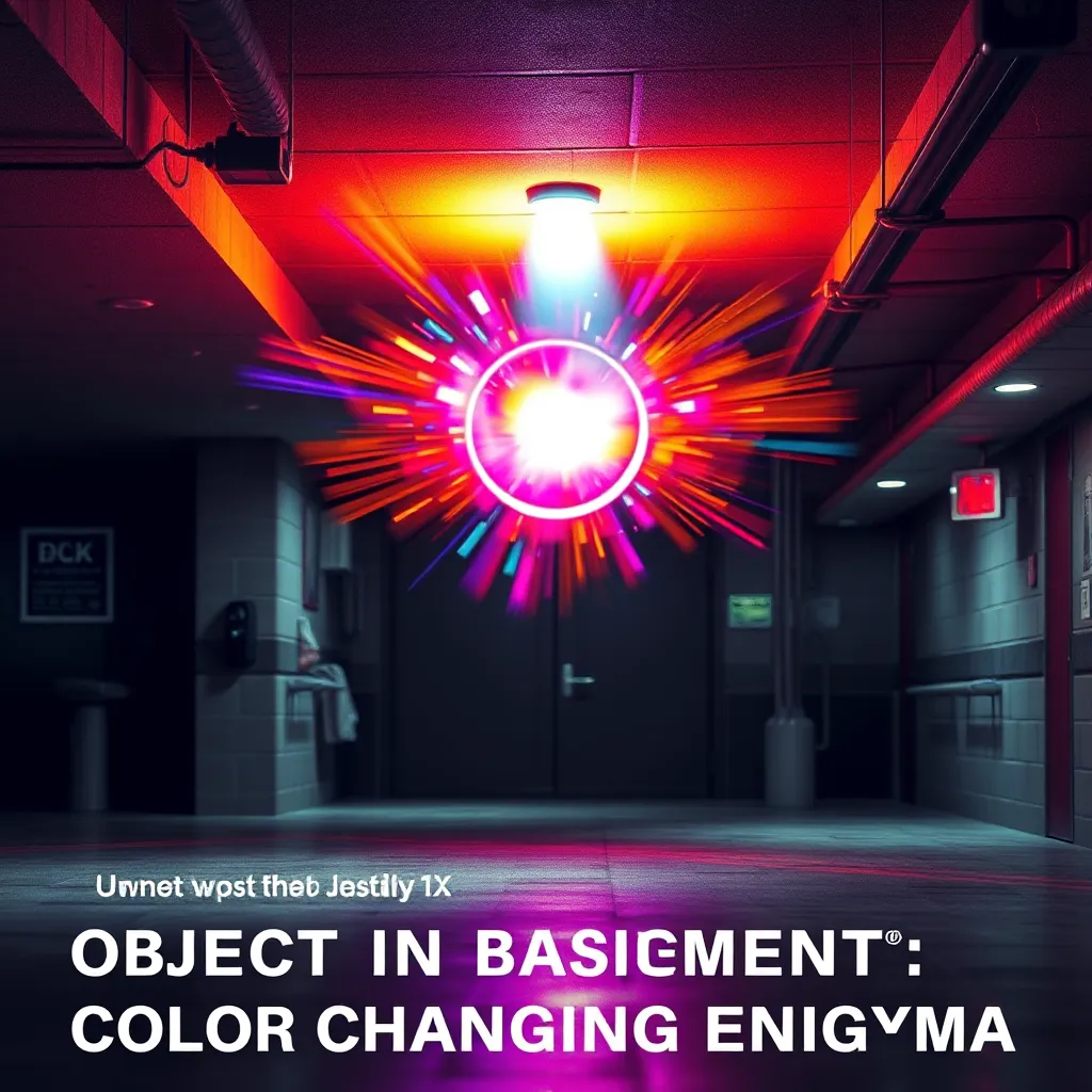 Unidentified Object in Basement: A Color-Changing Enigma : MysteryLores