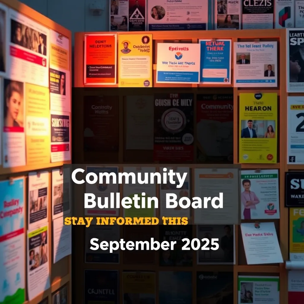 Community Bulletin Board: Stay Informed This September 2025 : MysteryLores