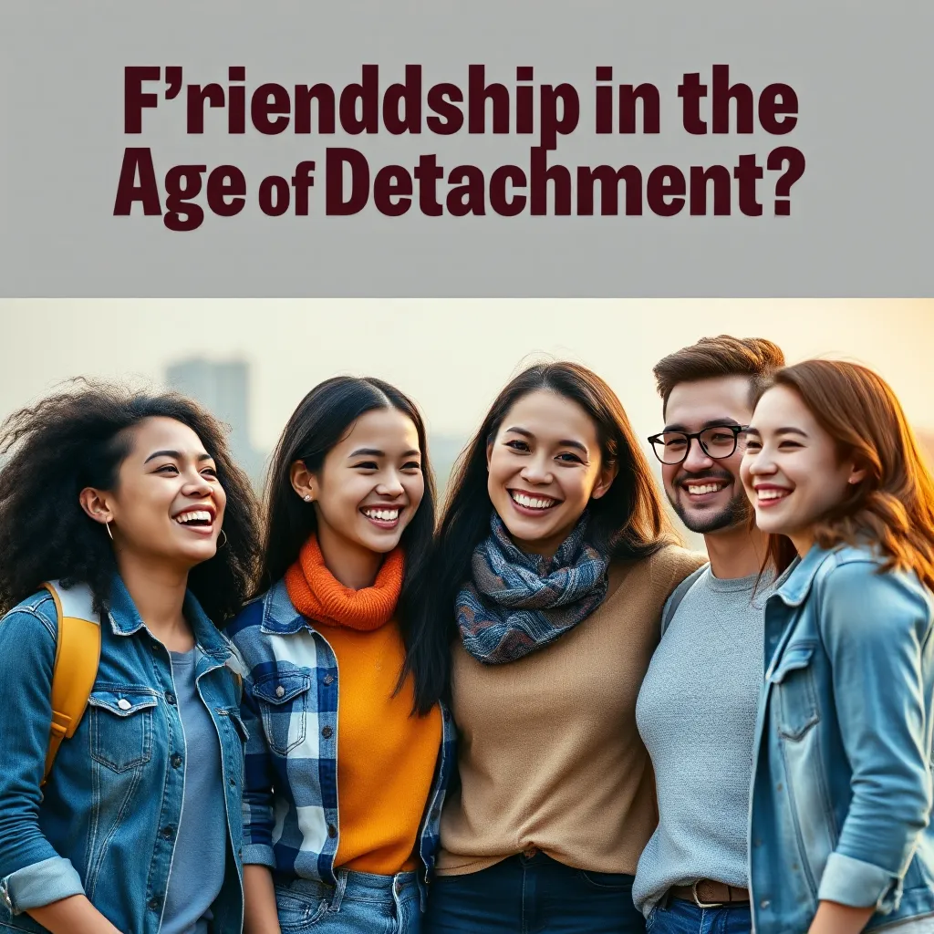 Friendship in the Age of Detachment: Are We Connected? : MysteryLores