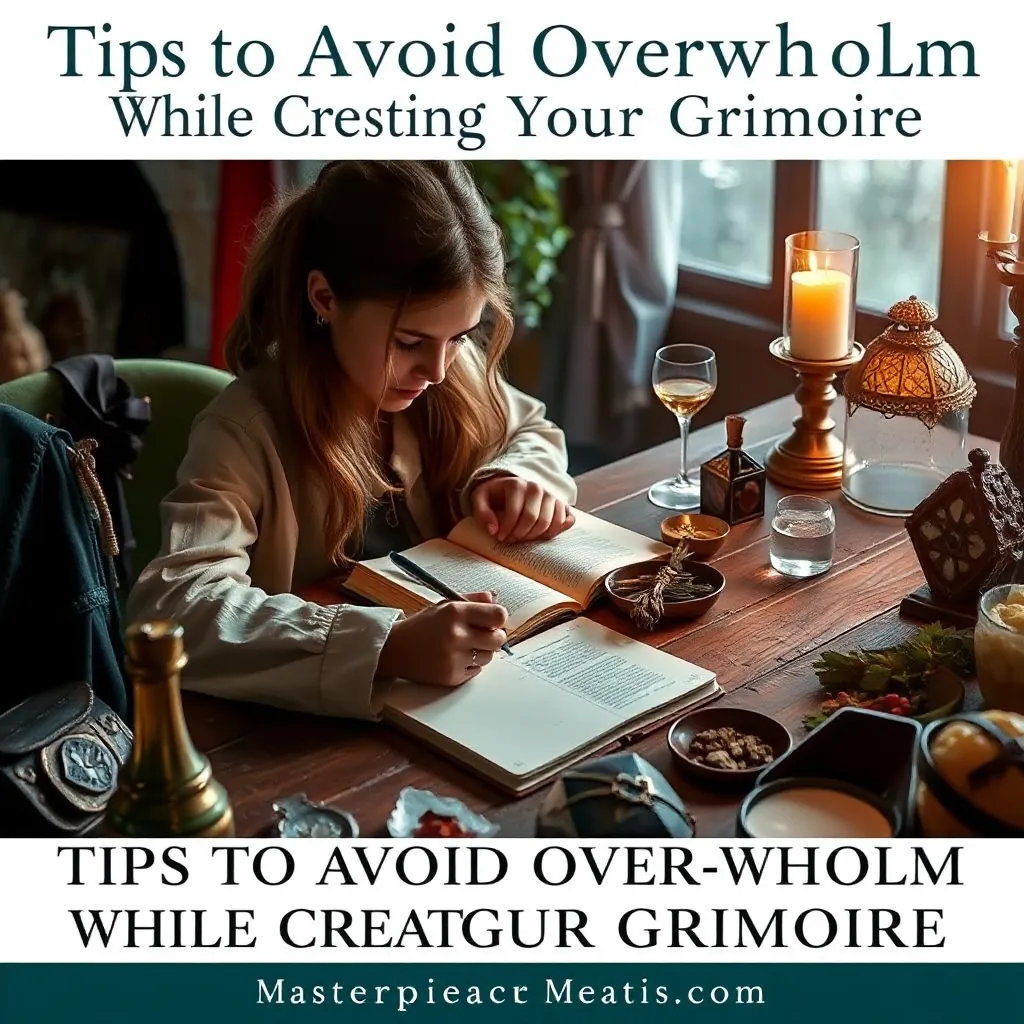 Tips to Avoid Overwhelm While Creating Your Grimoire : MysteryLores