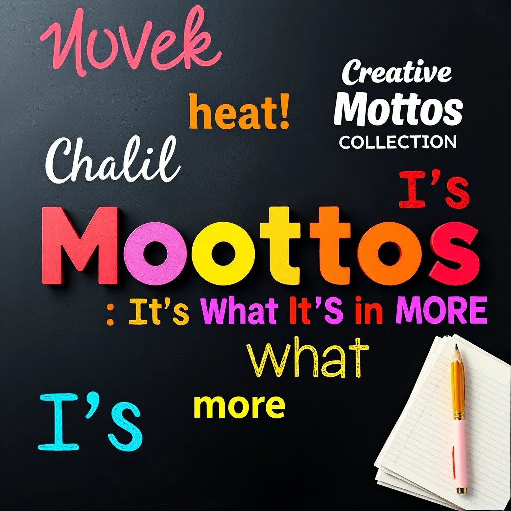 Creative Motto Ideas: It's What It Is and More : MysteryLores