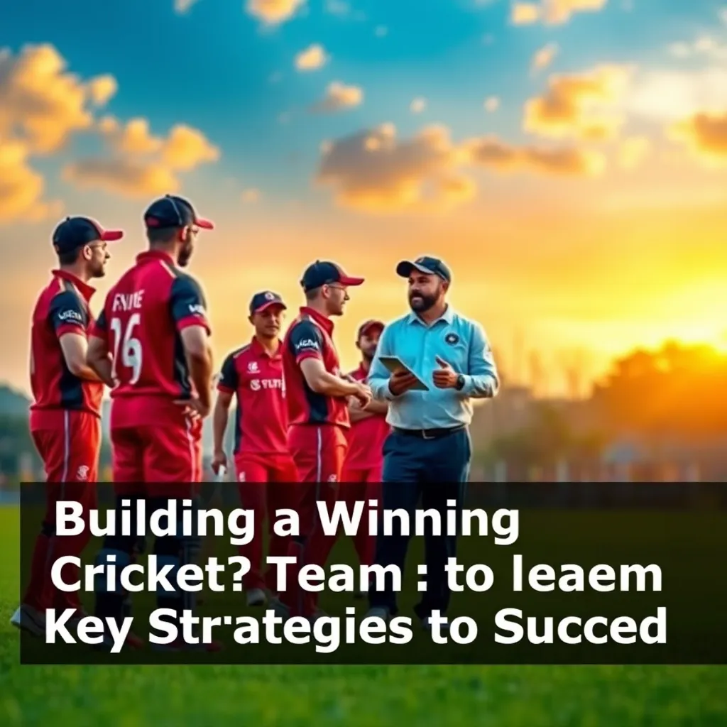 Building a Winning Cricket Team: Key Strategies to Succeed : MysteryLores