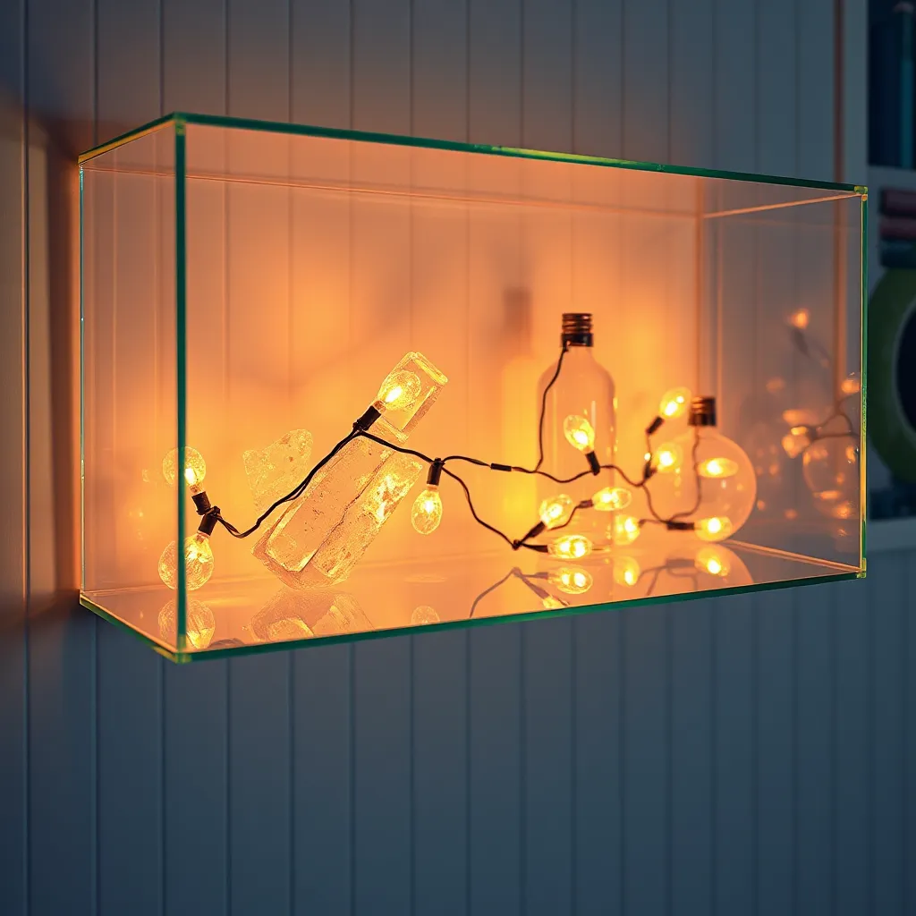Transforming a Crystal Shelf with Battery-Powered Lights : MysteryLores