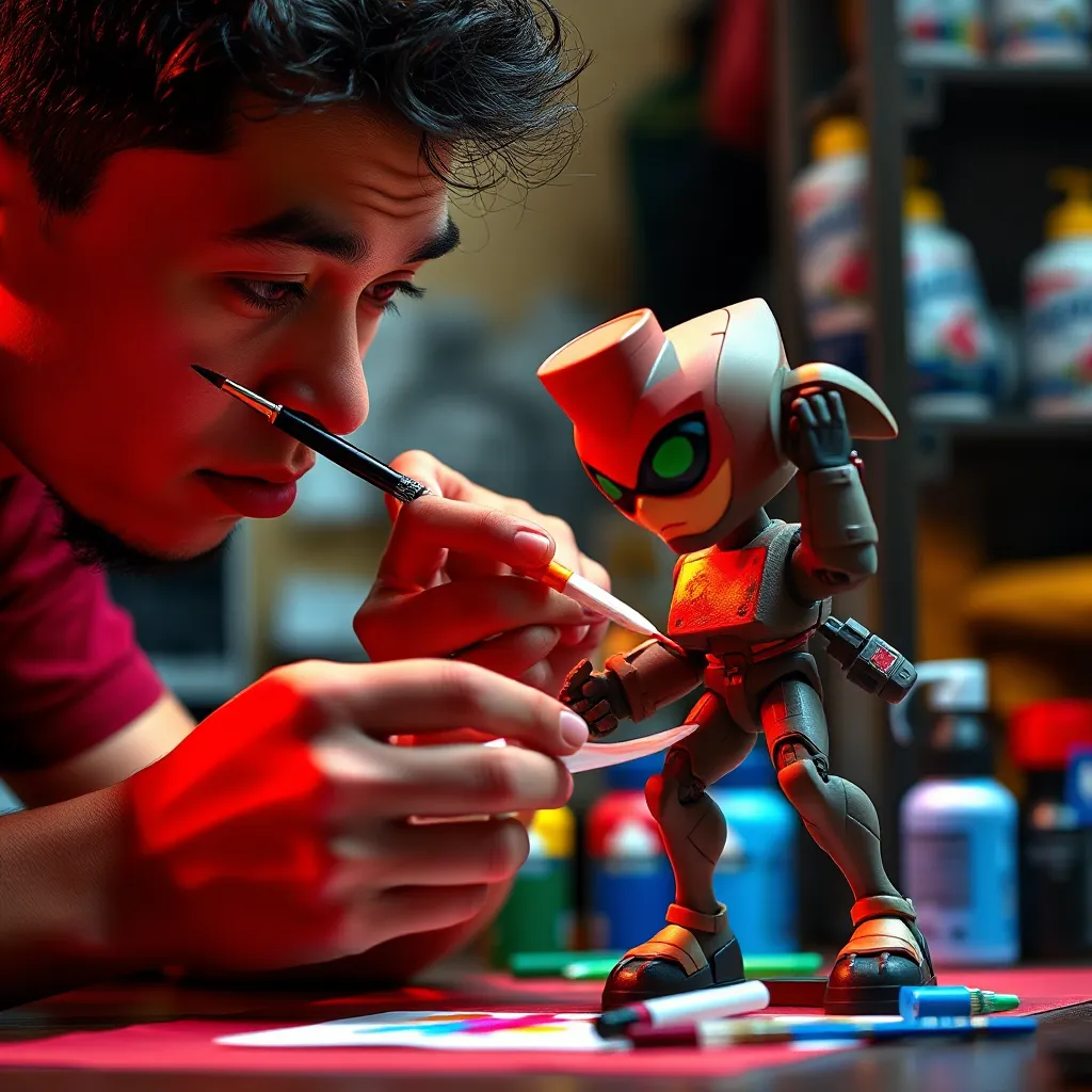 Quick Paint Job on a Custom Printed Figure : MysteryLores