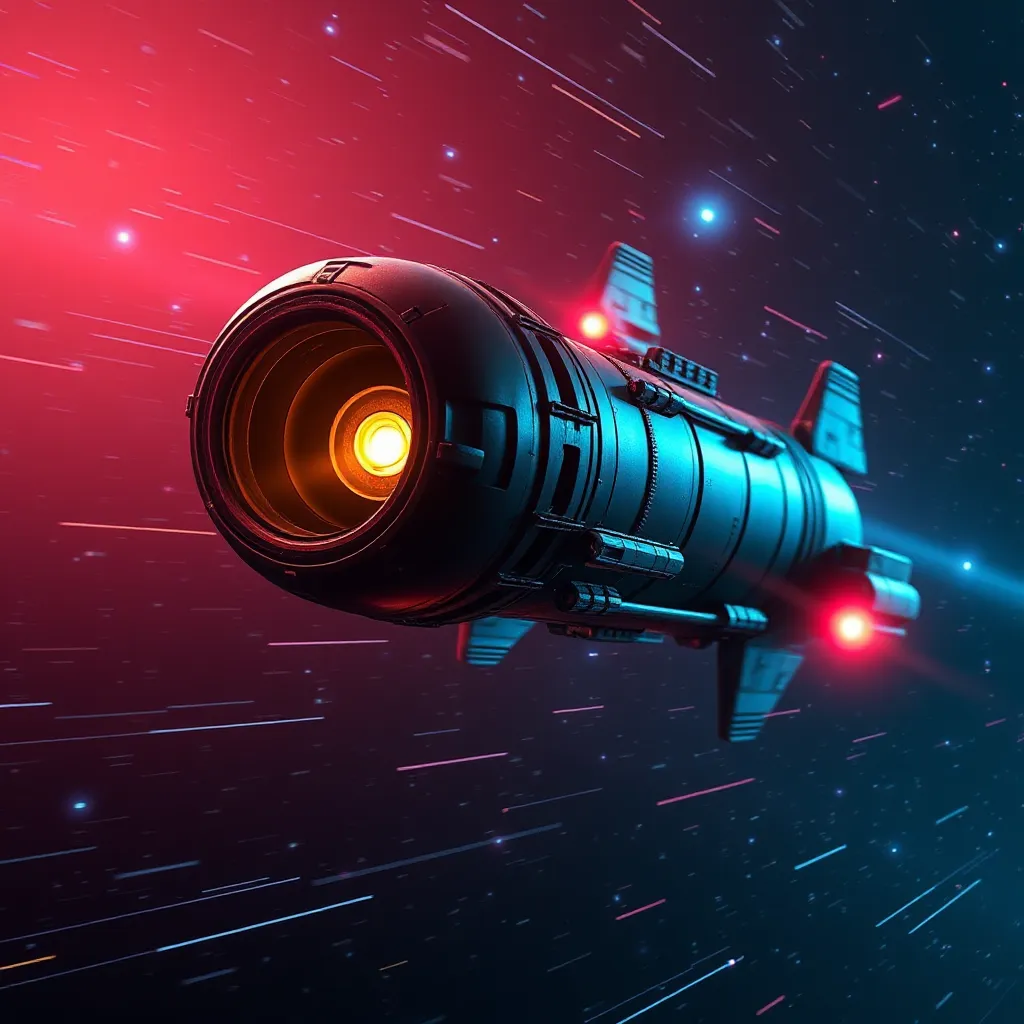 Cylindrical Alien Mothership Spotted Racing Through Space : MysteryLores