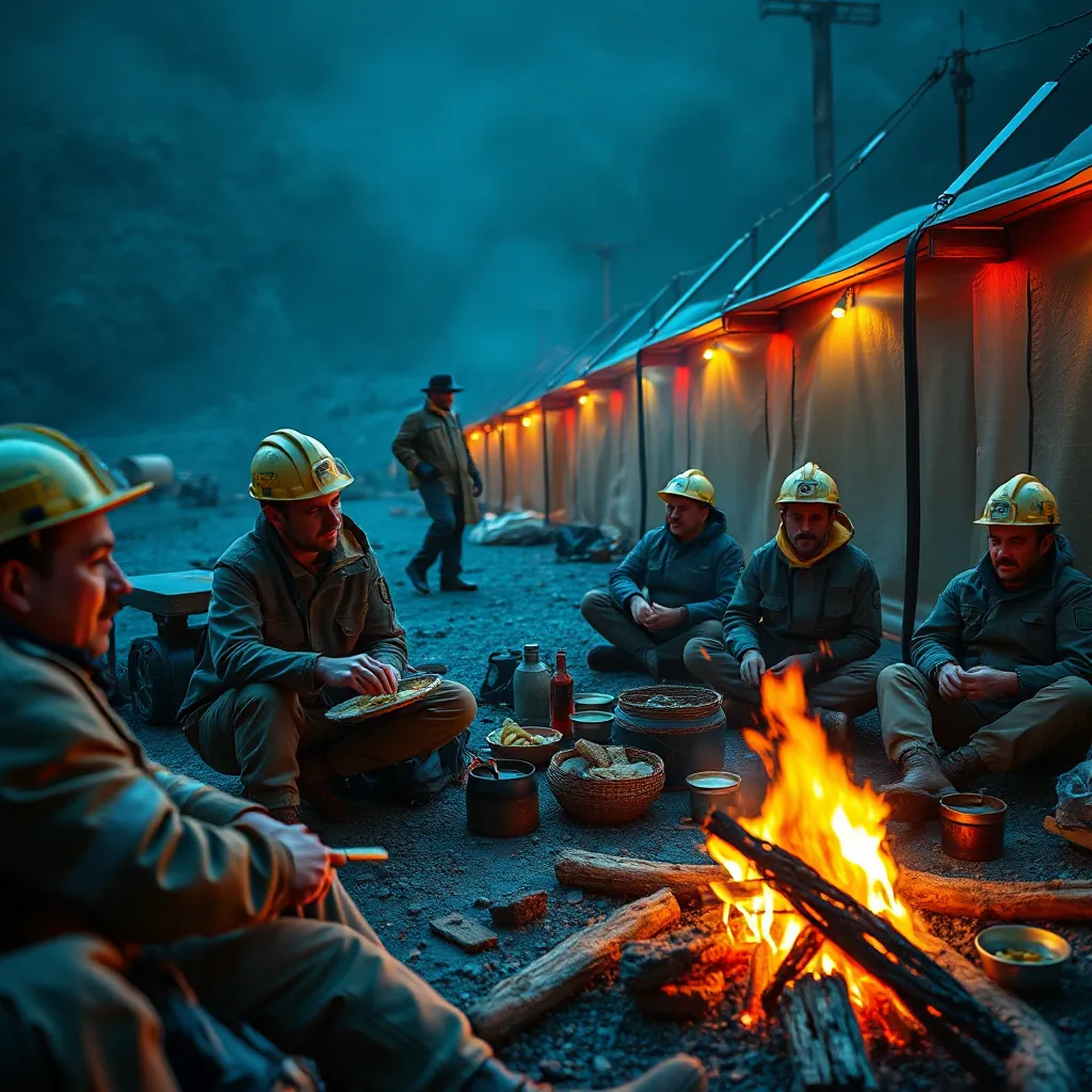 Life in Mining Camps: Work Schedule and Activities : MysteryLores