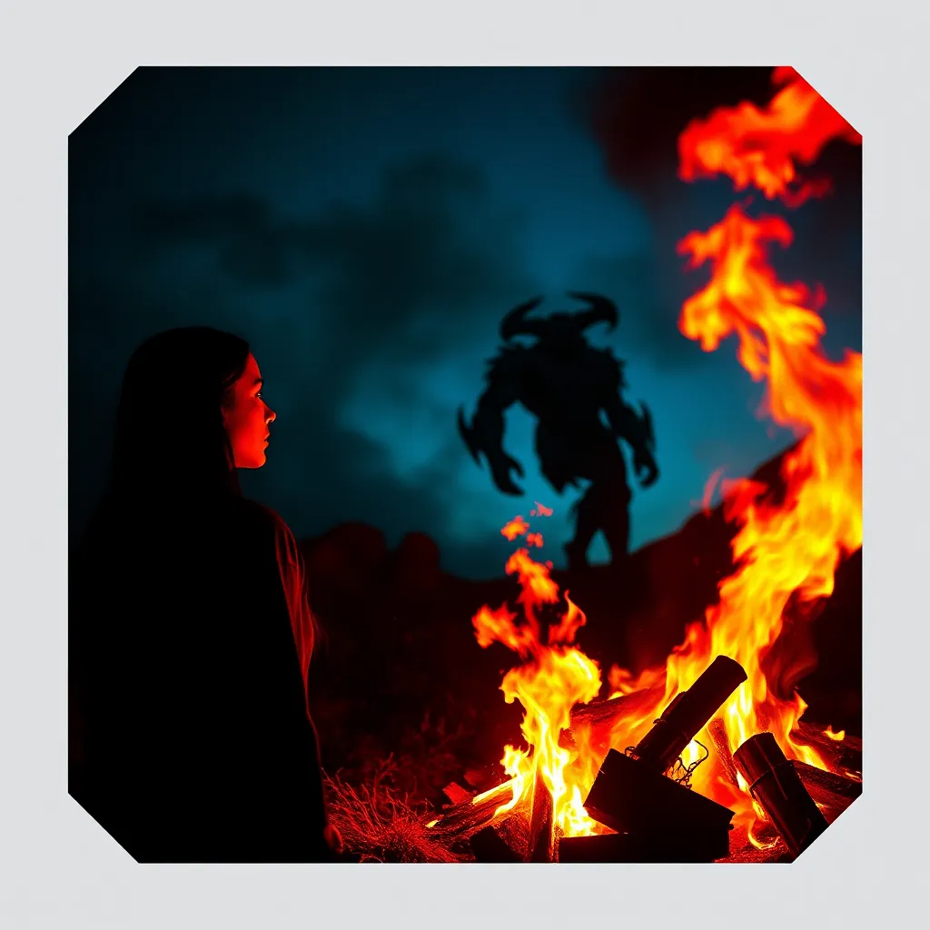 Devil in the Fire: Captured Dark Entity Photo Shock : MysteryLores