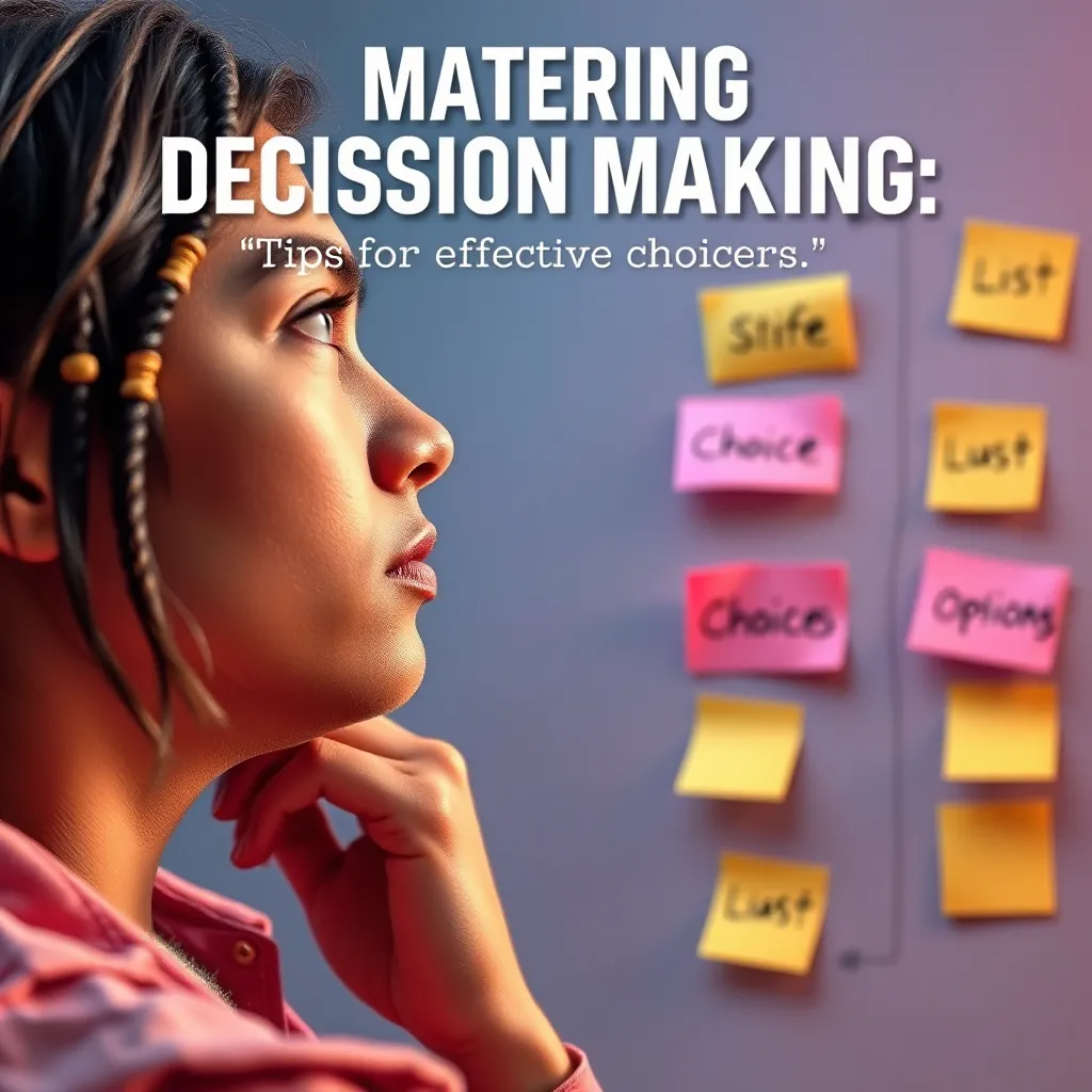 Mastering Decision Making: Tips for Effective Choices : MysteryLores