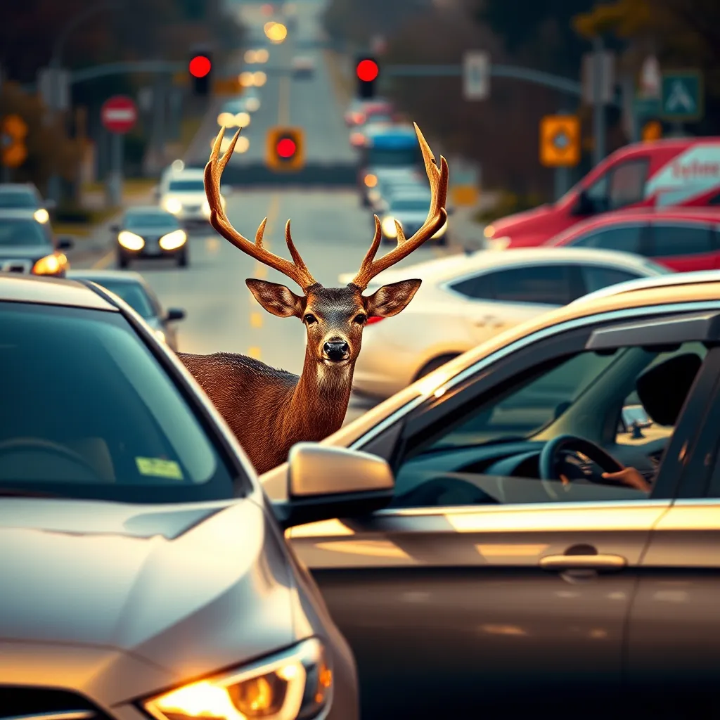 Deer Collide With Two Cars After School Dismissal : MysteryLores