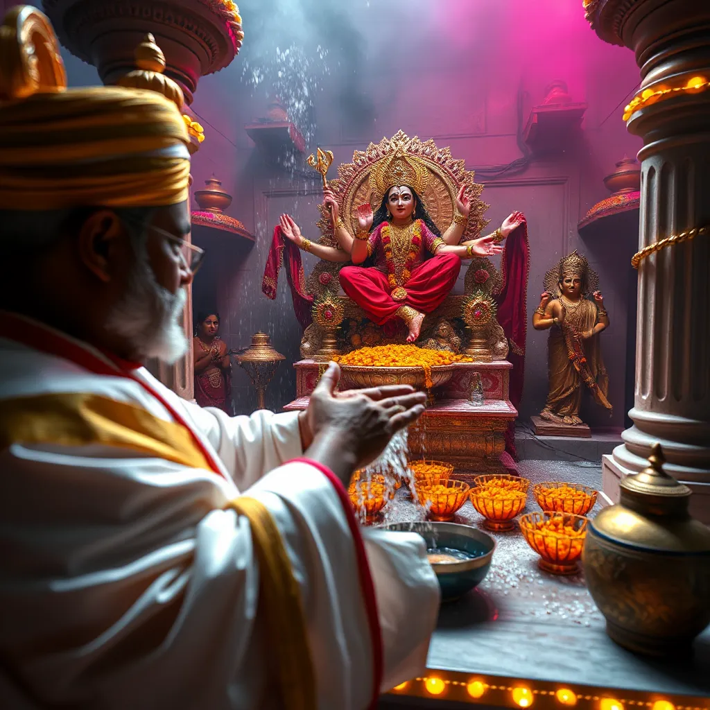 Uncovering the Significance of Devi Abhishekam Rituals : MysteryLores