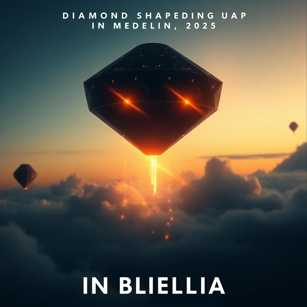 UFO Sightings: Diamond Shaped UAP in Medellin 2025 : MysteryLores