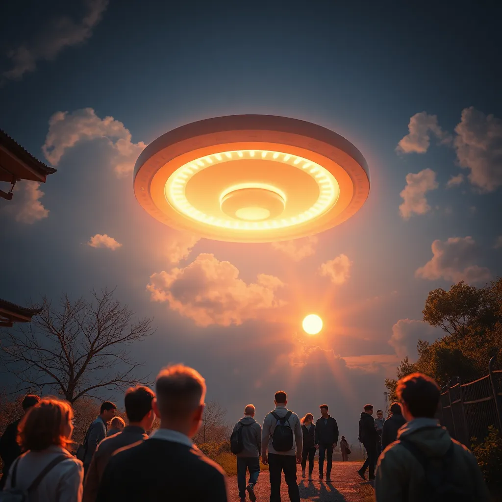 UFO Sighting: Disc-Shaped Object Spotted in Japan : MysteryLores