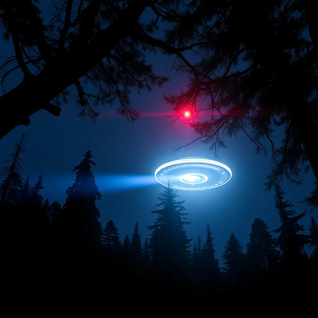 Disc-Shaped UFO Spotted with Bright Lights in Washington : MysteryLores