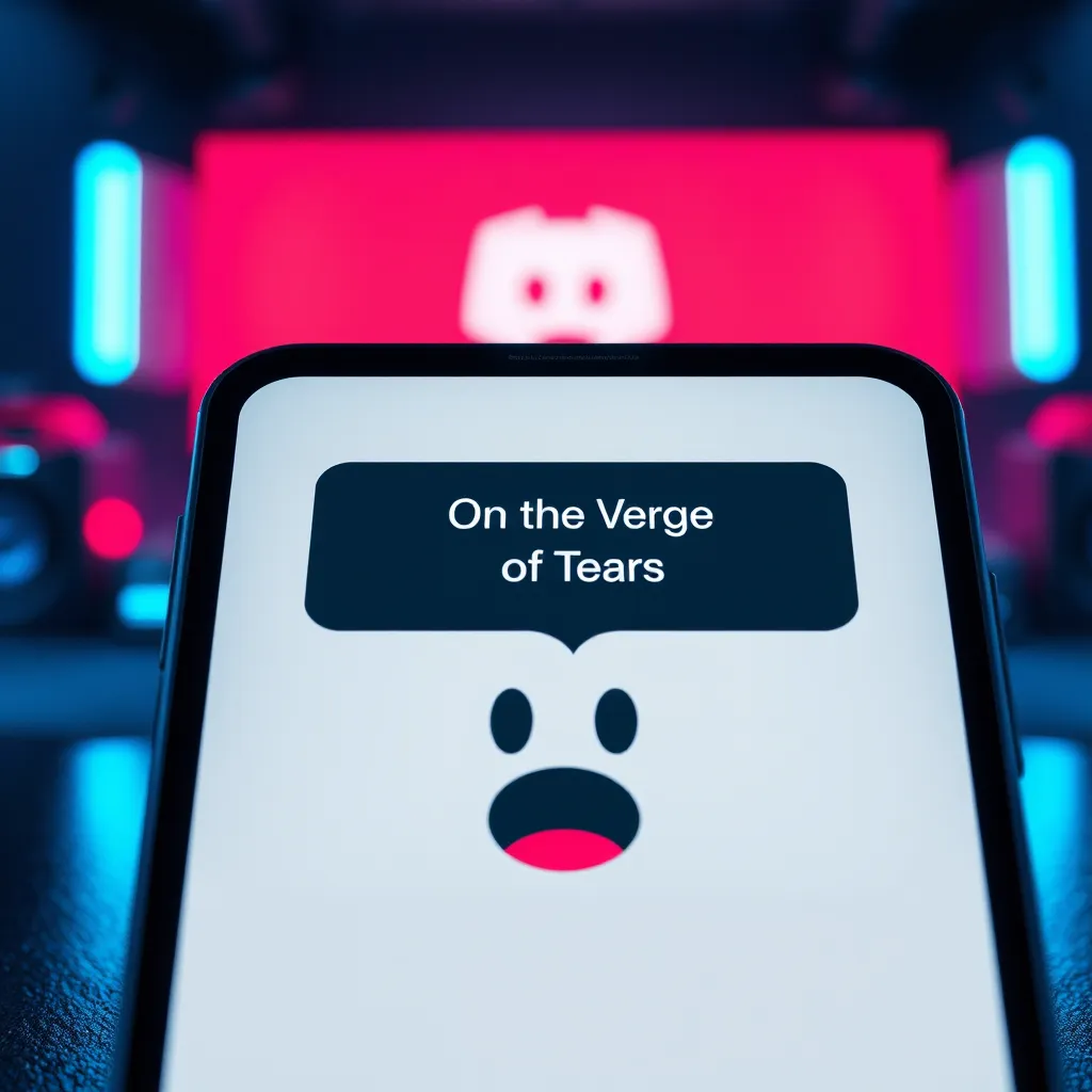 Discord Glitch: Message Changes to 'On The Verge Of Tears' : MysteryLores