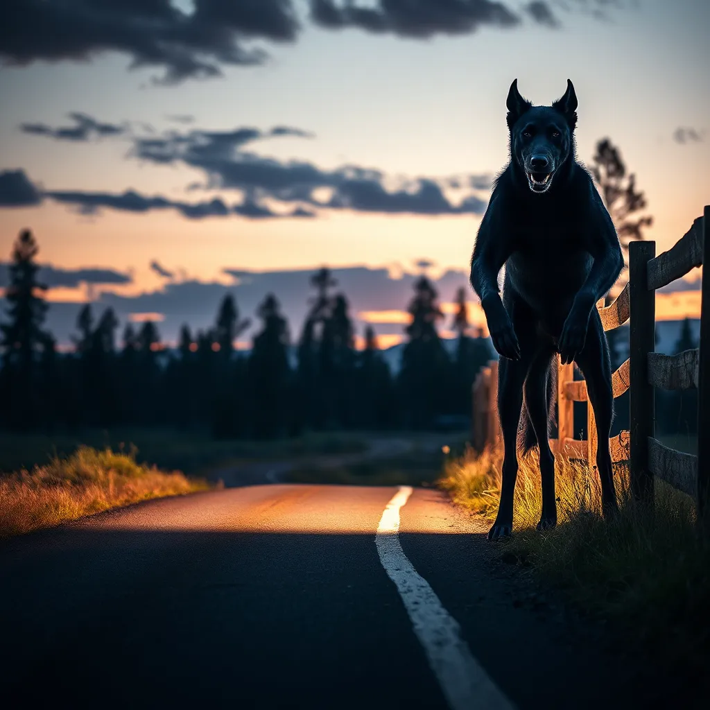 Witnessing a Dogman: Encounter on Rural Montana Roads : MysteryLores