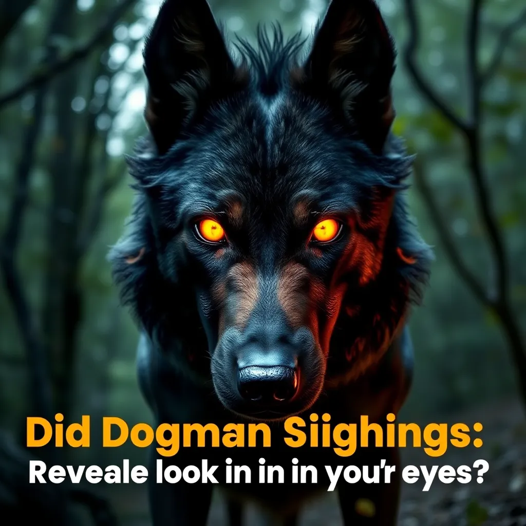 Did Dogman Sightings Reveal a Killer Look in Its Eyes? : MysteryLores
