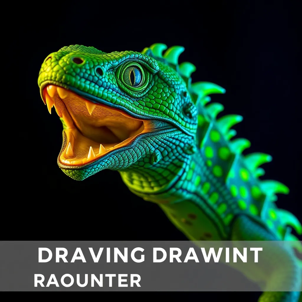 Fascinating Drawing of Draco Reptilian Encounter : MysteryLores