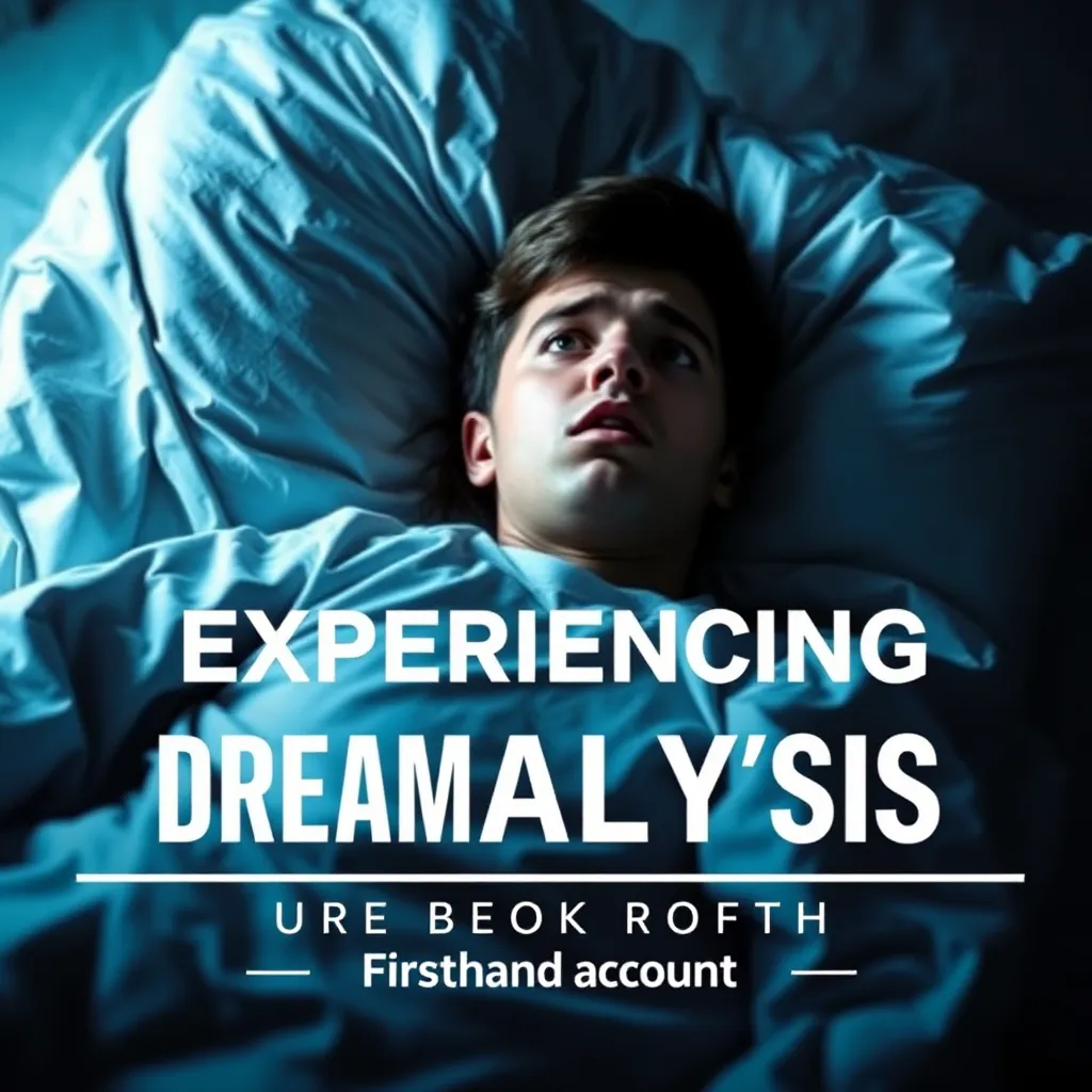 Experiencing Dream Paralysis: A Firsthand Account : MysteryLores