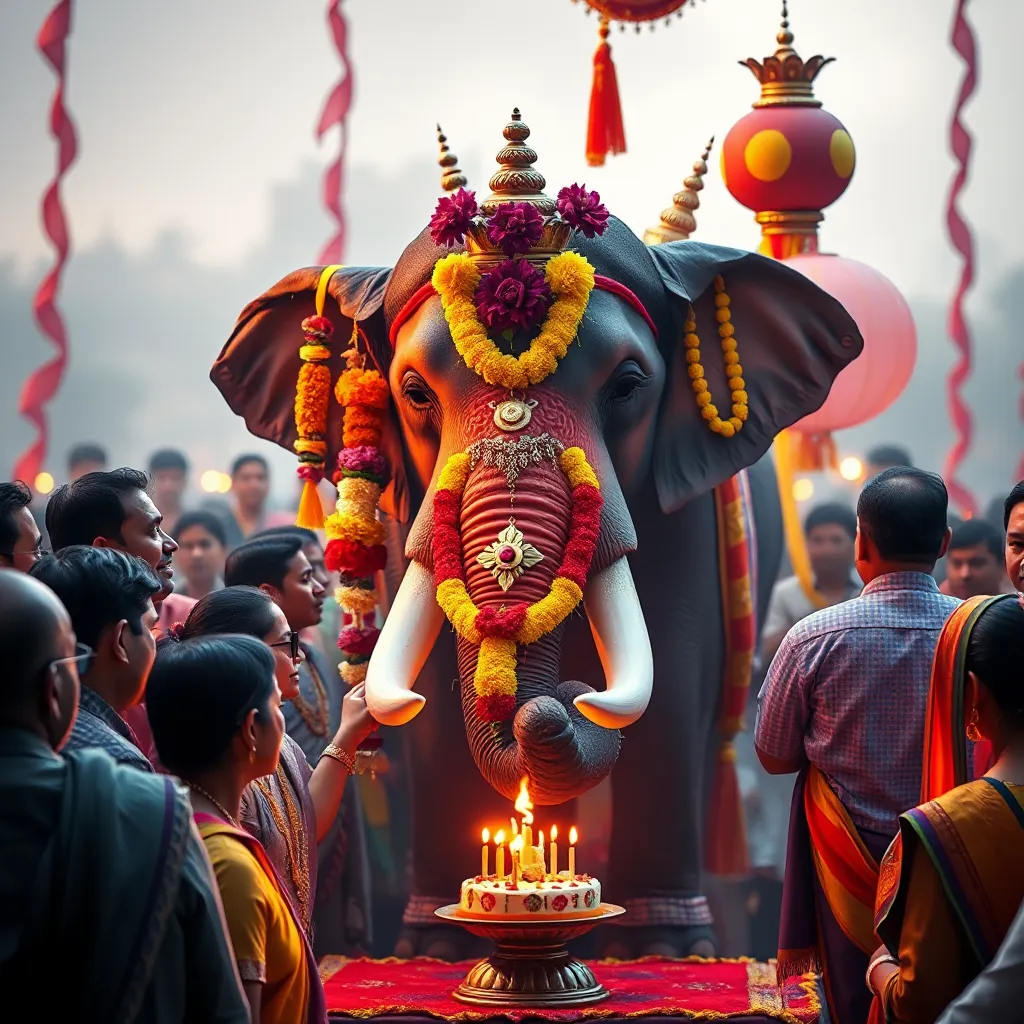 Celebrate Elephant Aarti: Honoring Birthdays with Joy : MysteryLores