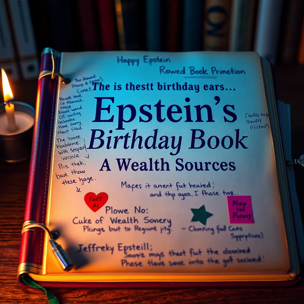 Epstein's Birthday Book: A Wealth Source Revelation : MysteryLores