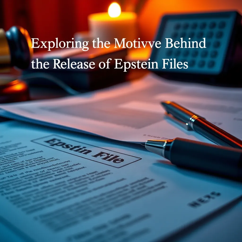 Exploring the Motive Behind the Release of Epstein Files : MysteryLores