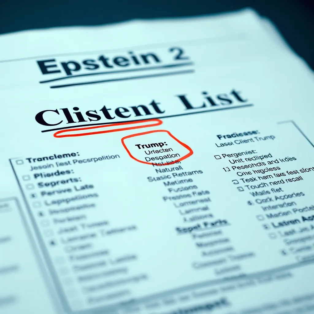 Epstein Client List: Trump Named in Circled Scandal : MysteryLores