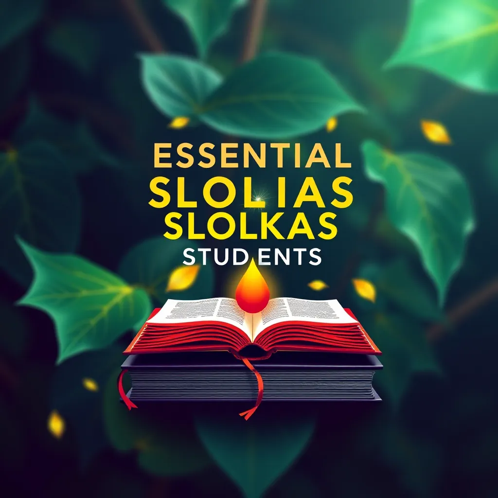 Essential Slokas PDF Resources for Ayurveda Students : MysteryLores