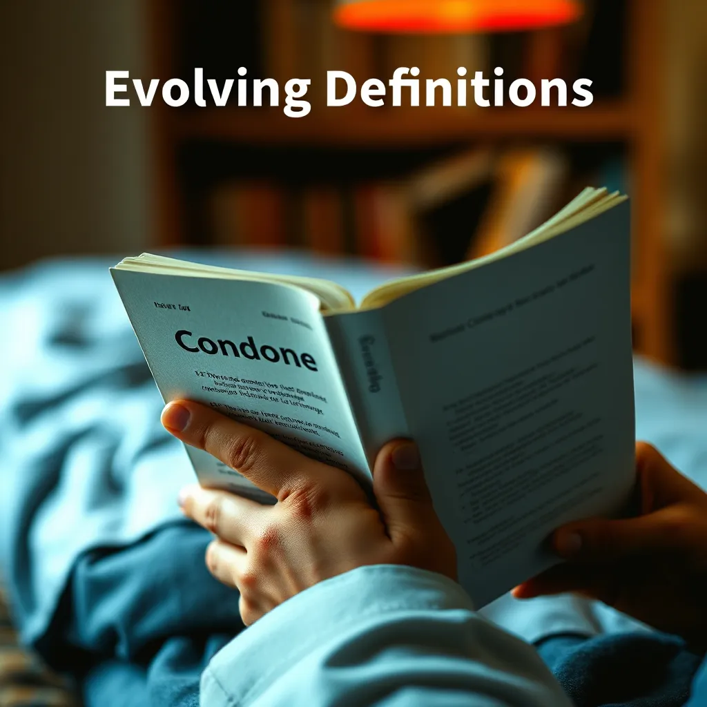 Word Definitions Evolving: Condone's Changing Meanings : MysteryLores