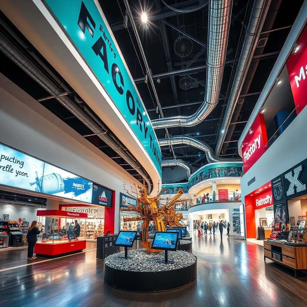 Exploring the Factory Wing in the Mall World Experience : MysteryLores