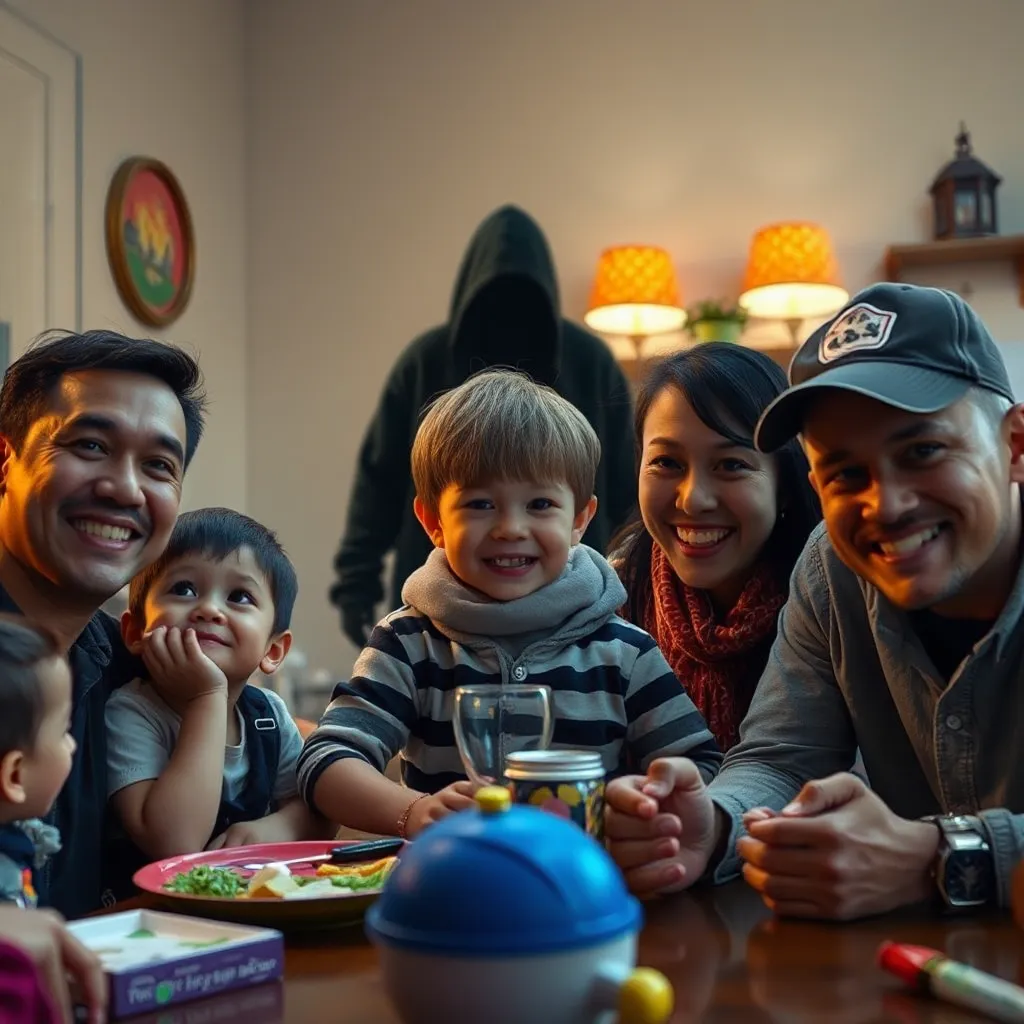 Disturbing Image Captured Behind Family’s Cute Moment : MysteryLores