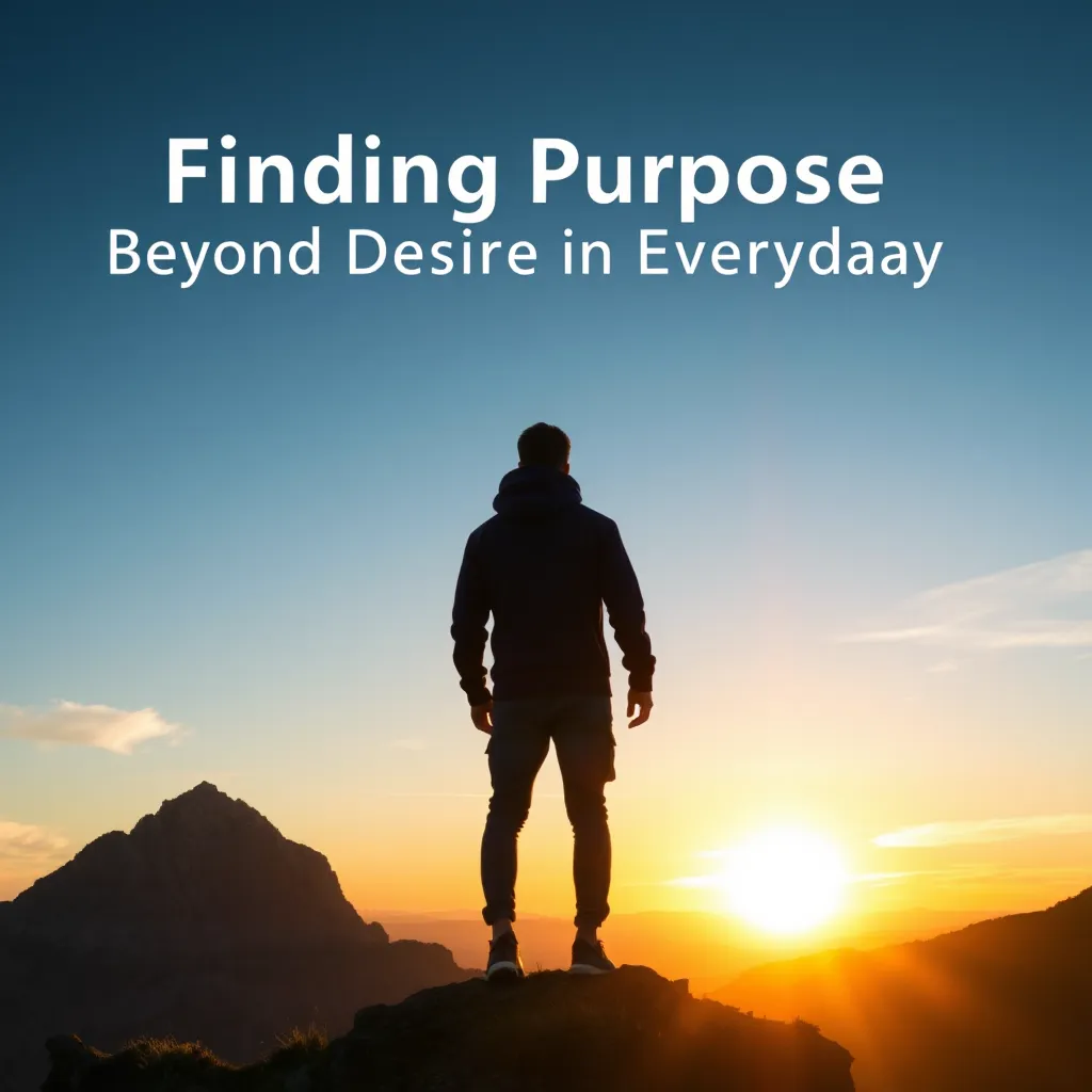 Finding Purpose Beyond Desire in Everyday Life : MysteryLores