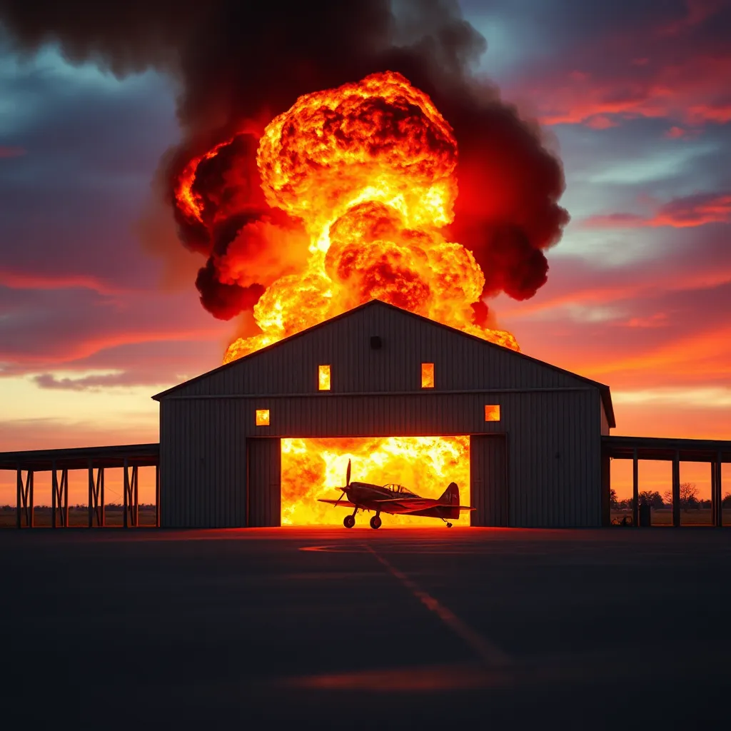 Fire Breaks Out at Historic Hangar 84 in Roswell : MysteryLores