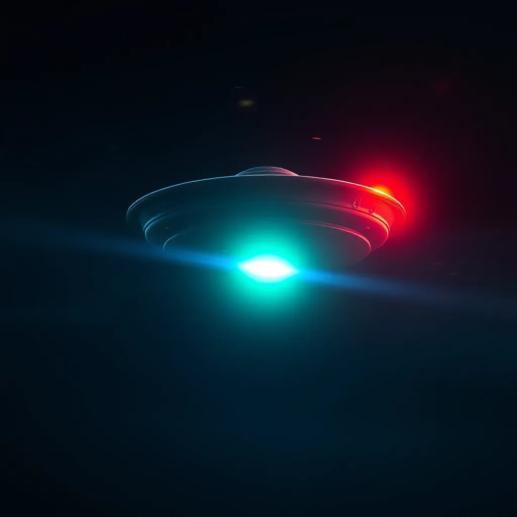 Unidentified Flying Object Spotted with Flashing Lights : MysteryLores