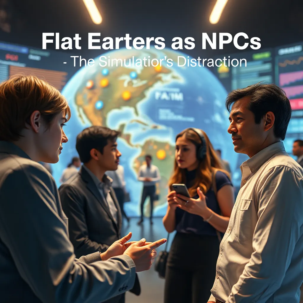 Flat Earthers as NPCs: The Simulation's Distraction : MysteryLores