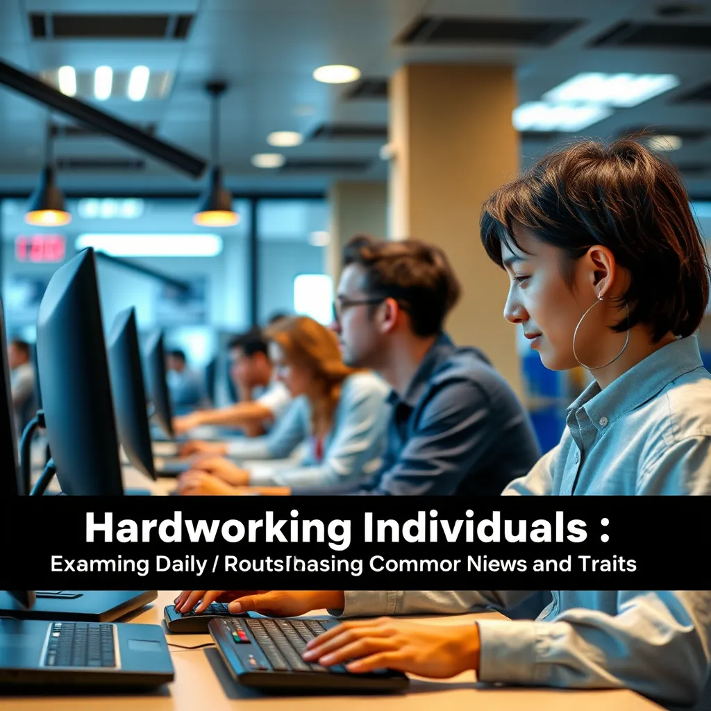 Hardworking Individuals: Examining Daily Routines and Traits : MysteryLores