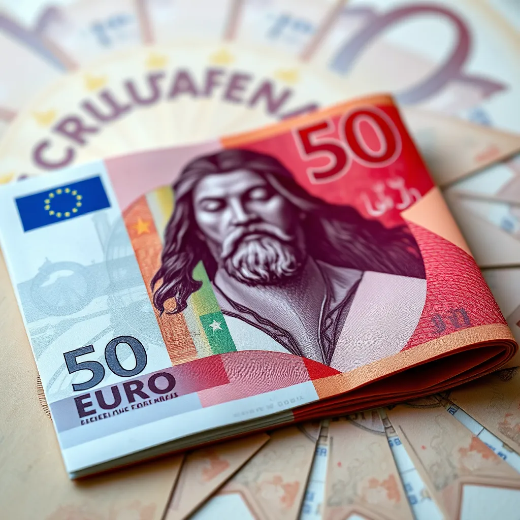 Folded 50 Euro Note Reveals Image of Baal Coincidence? : MysteryLores