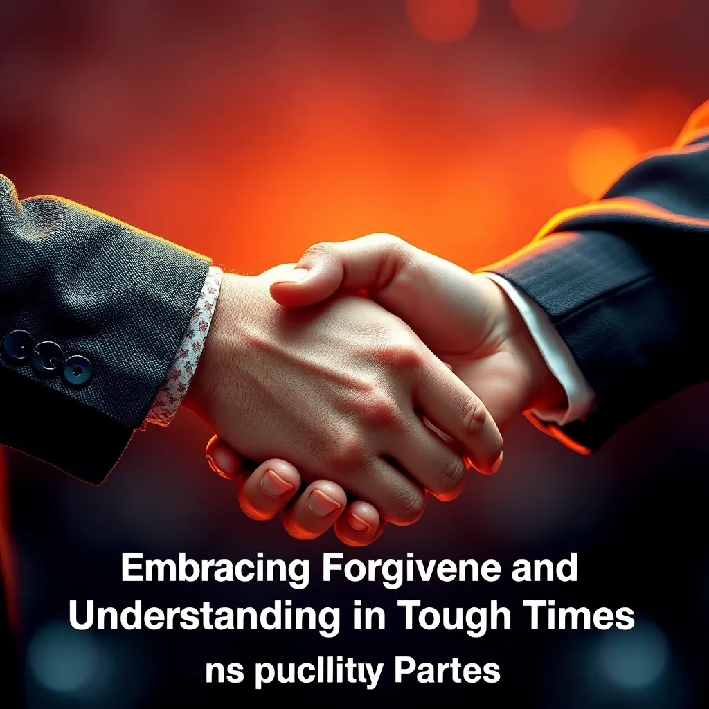 Embracing Forgiveness and Understanding in Tough Times : MysteryLores