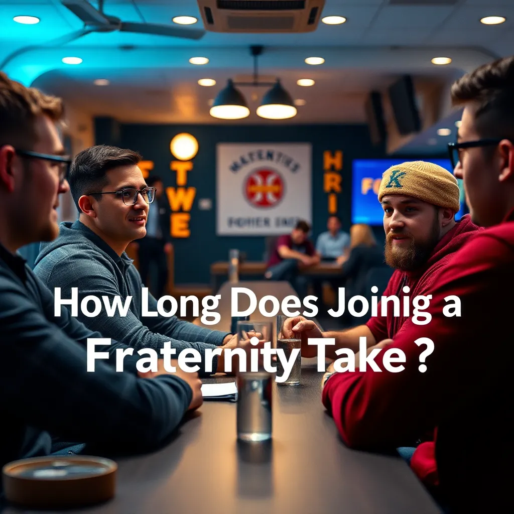 How Long Does Joining a Fraternity Take? : MysteryLores