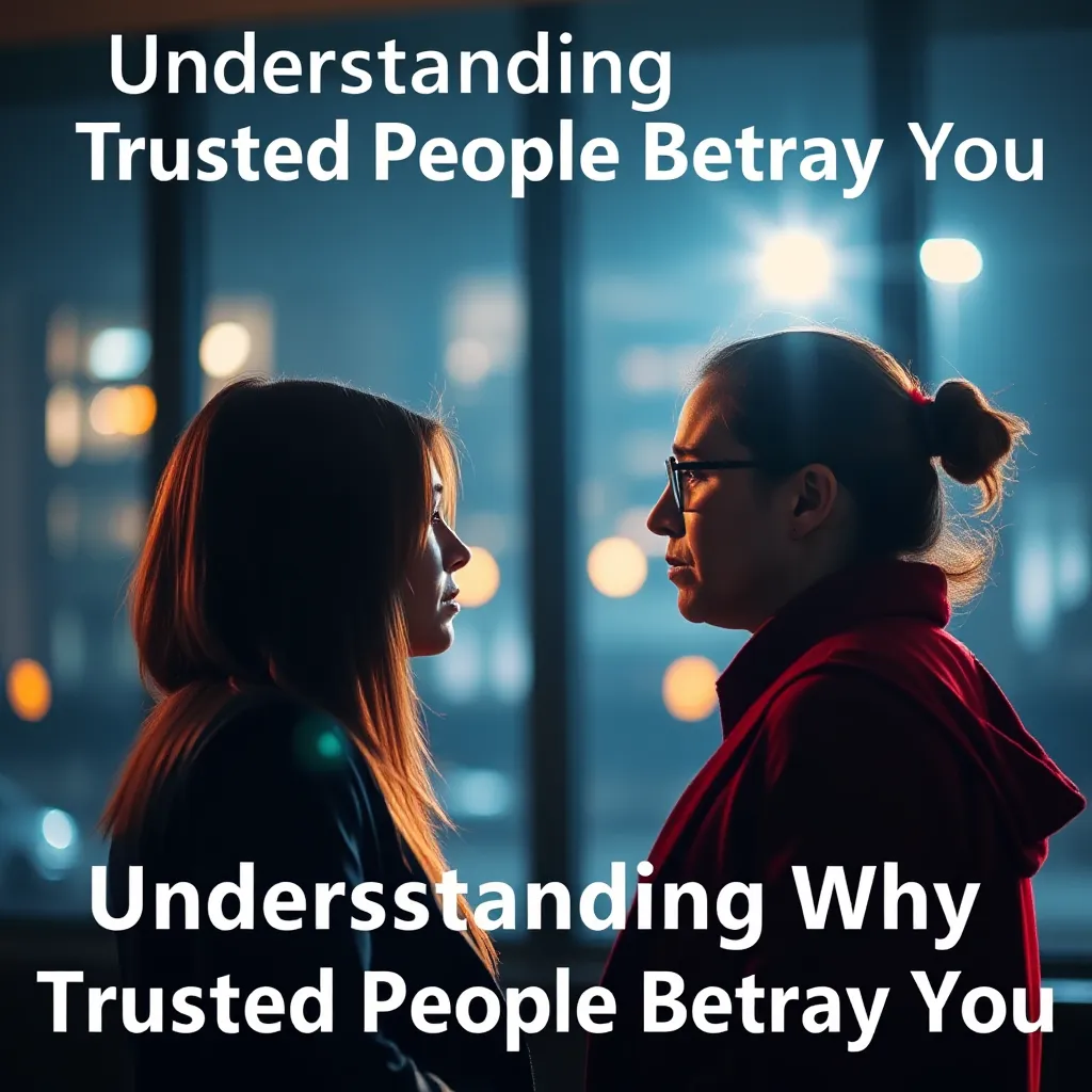 Understanding Why Trusted People Betray You : MysteryLores