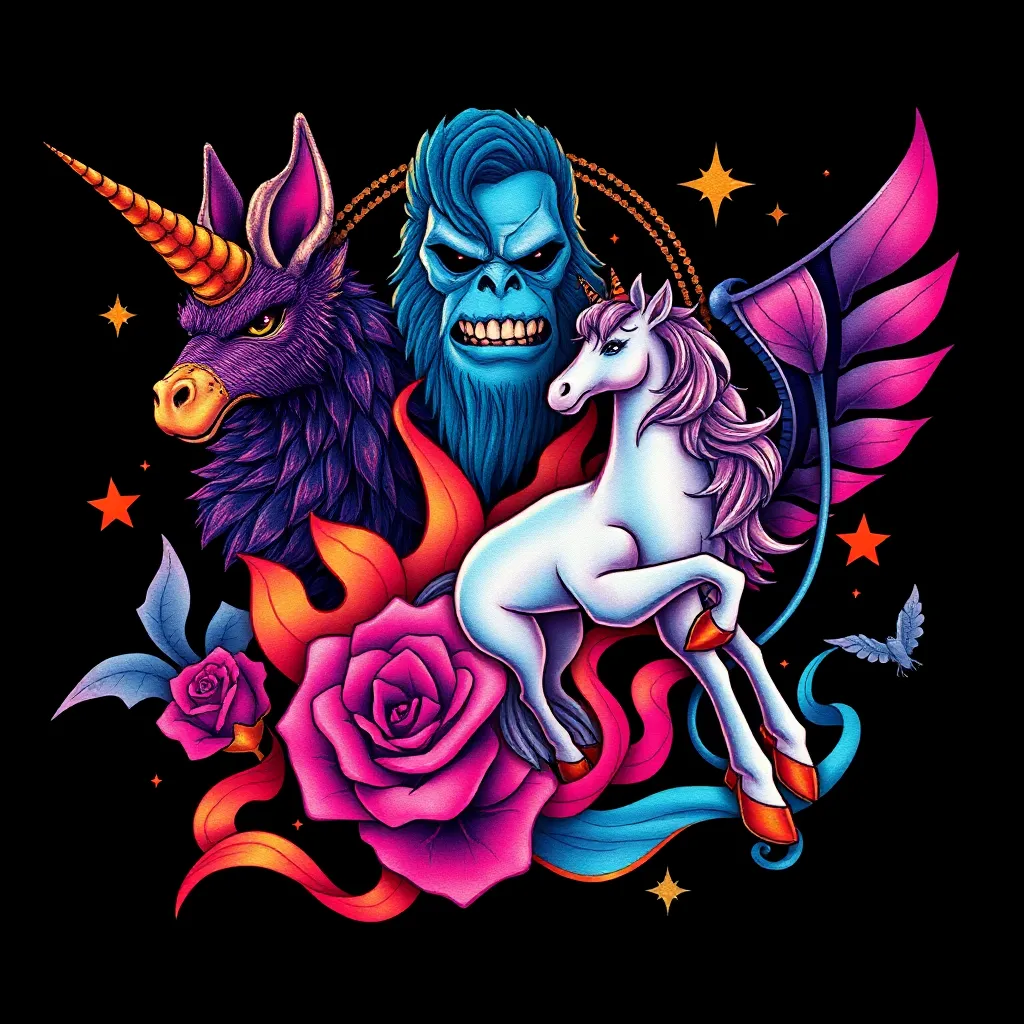 Explore the Allure of Fun Cryptid Tattoos : MysteryLores